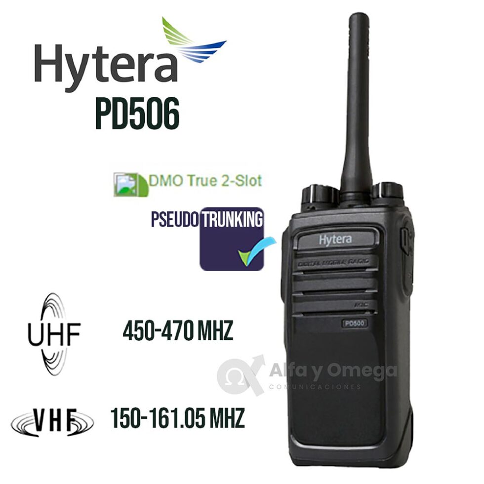 PD506 Radio Hytera - Alfa y Omega