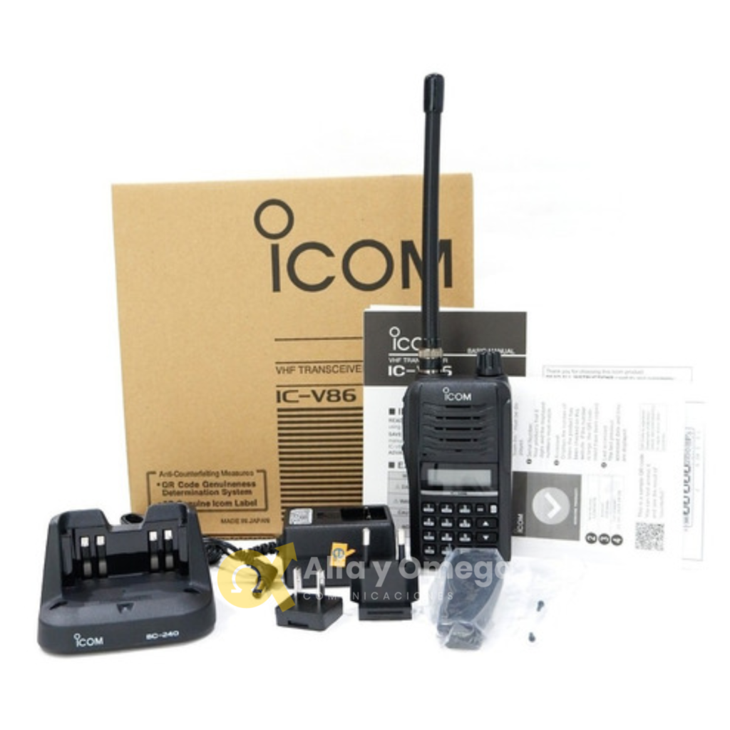 Radio aficionado portátil IC-V86 - Alfa y Omega
